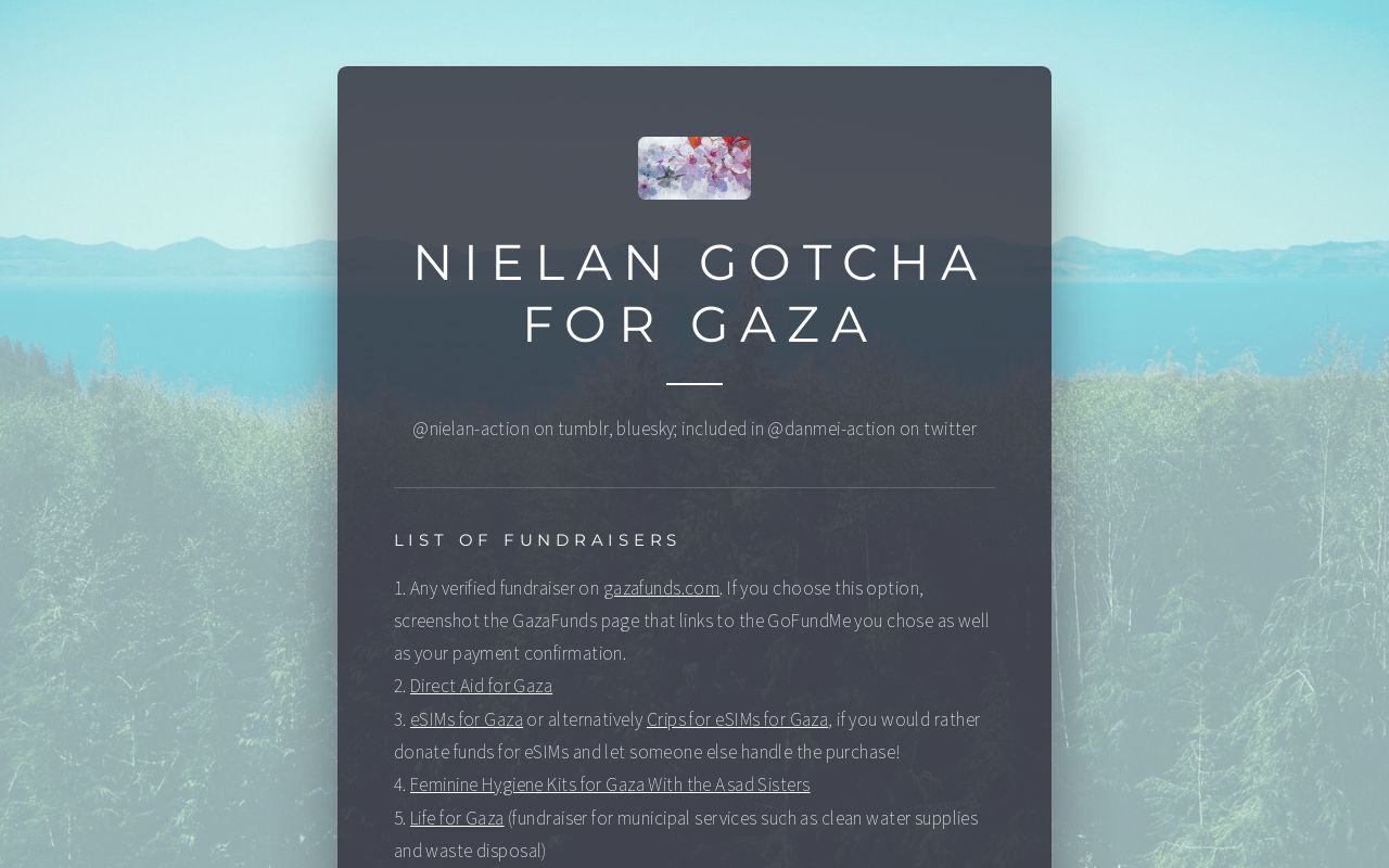 Nielan Gotcha for Gaza